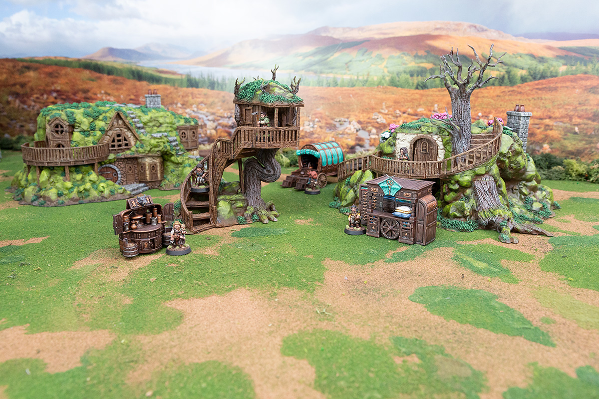 How to put together a model set - Printable Scenery