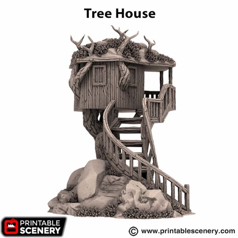 Tree House - Printable Scenery