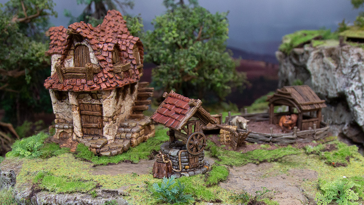 How to put together a model set - Printable Scenery