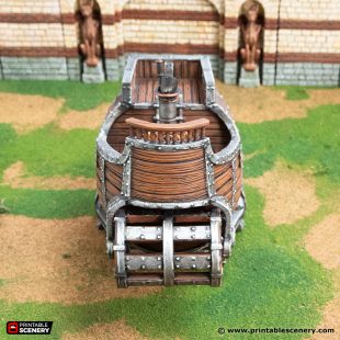 Barrel-Tech Sky Barge - Printable Scenery