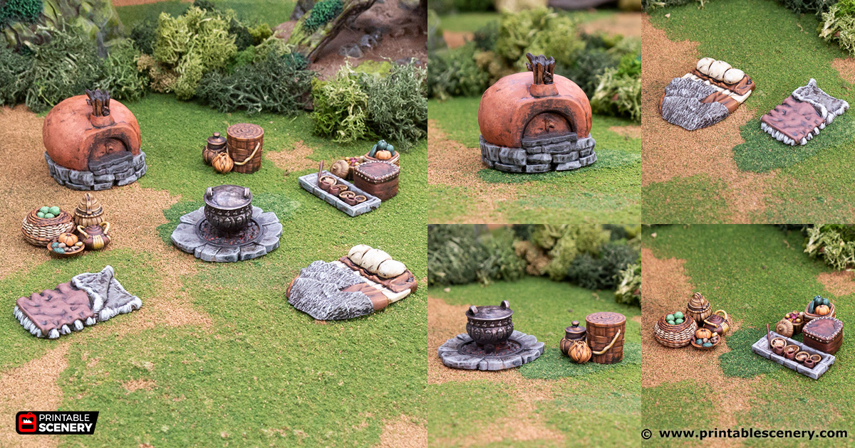 Forest Rangers Furnishings - Printable Scenery