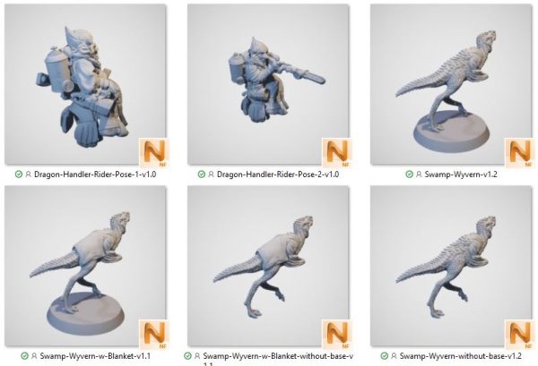 Swamp Wyvern - Printable Scenery