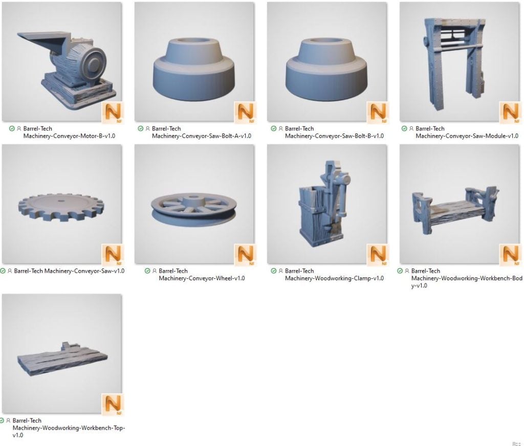 Barrel-Tech Machinery - Printable Scenery