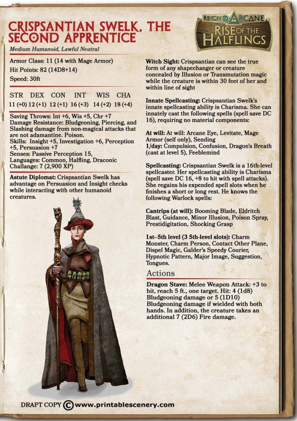 The Warlocks Apprentices - Printable Scenery