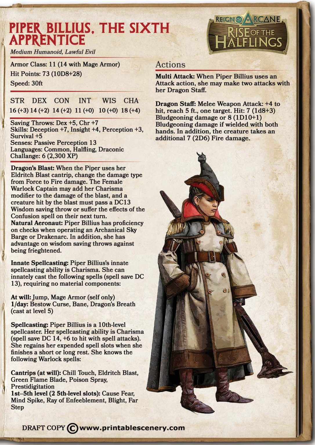 The Warlocks Apprentices - Printable Scenery