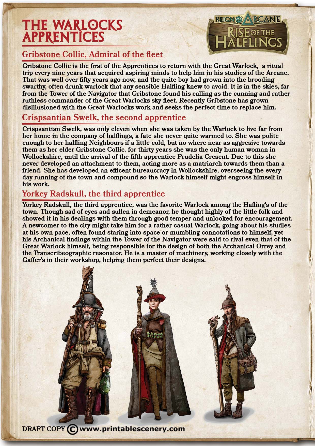 The Warlocks Apprentices - Printable Scenery