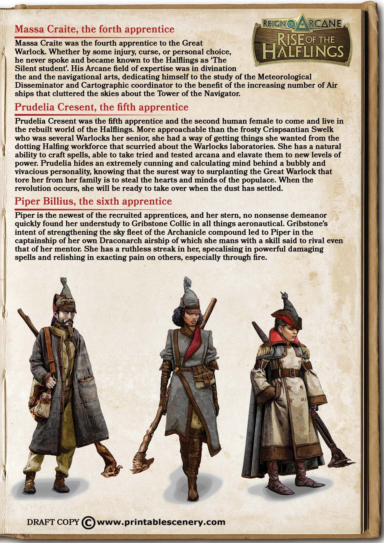 The Warlocks Apprentices - Printable Scenery