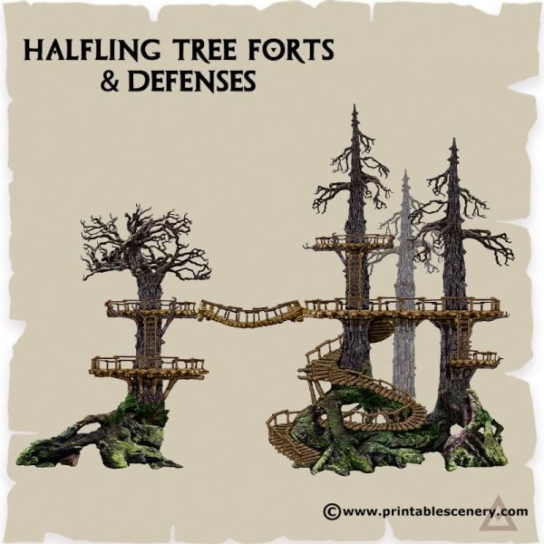 Forest Fort Expansion - Printable Scenery