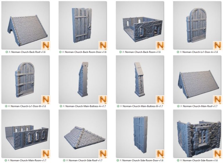 Norman Church - Printable Scenery