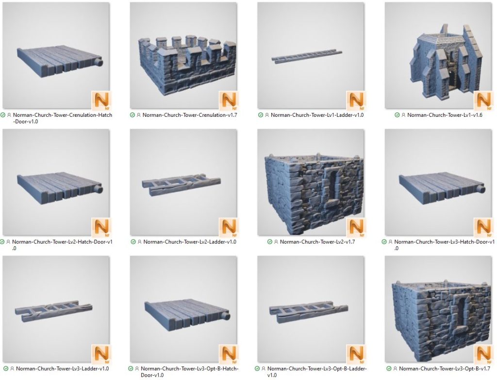 Norman Church - Printable Scenery