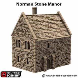 Norman Stone Manor - Printable Scenery