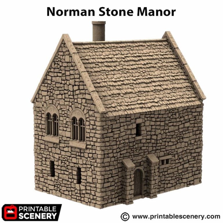 Norman Stone Manor - Printable Scenery