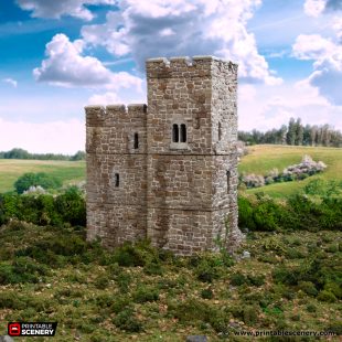 Norman Stone Fort - Printable Scenery