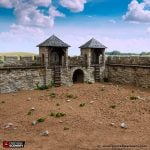 Norman Fort Walls - Printable Scenery