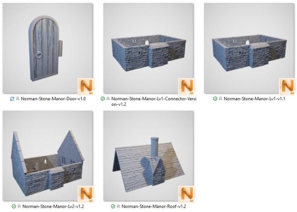 Norman Stone Manor - Printable Scenery