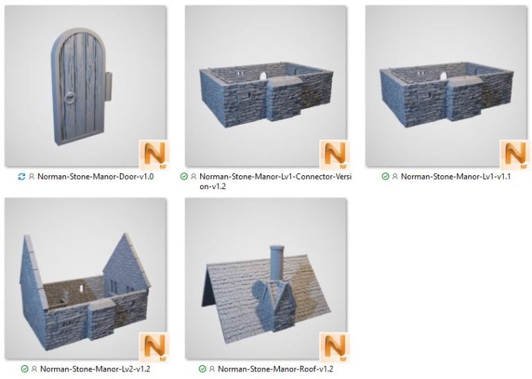Norman Stone Manor - Printable Scenery