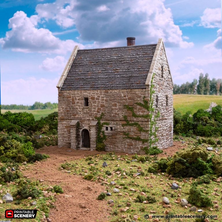 Norman Stone Manor - Printable Scenery