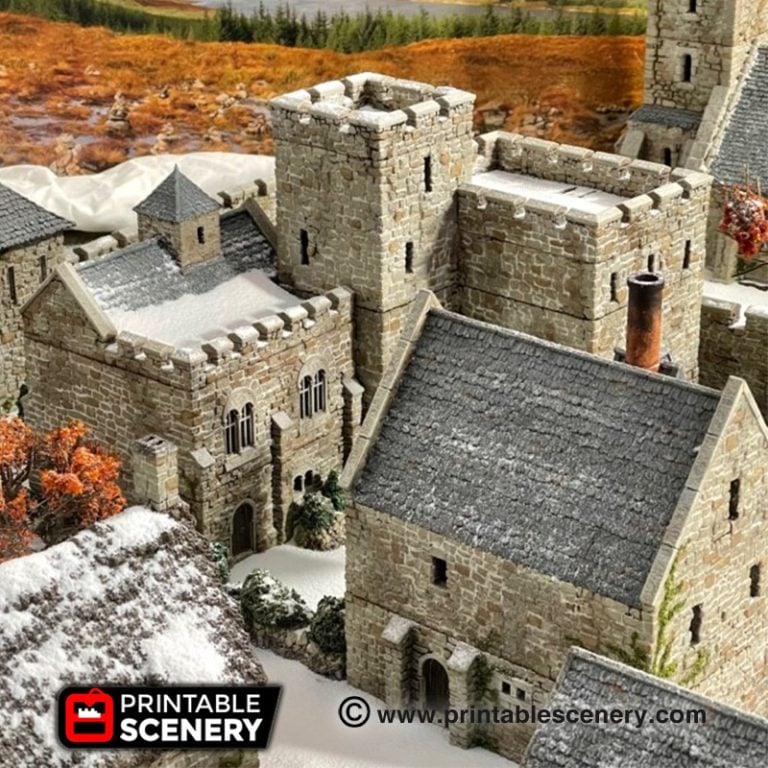 Norman Stone Manor - Printable Scenery