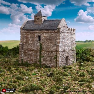 Norman Stone Keep - Printable Scenery