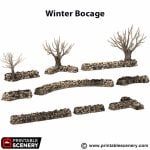 Winter Bocage - Printable Scenery