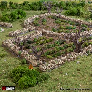 Winter Bocage - Printable Scenery