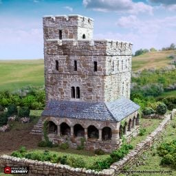 Norman Stone Fort - Printable Scenery