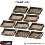 Farm Fields - Printable Scenery