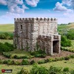 Norman Square Keep - Printable Scenery