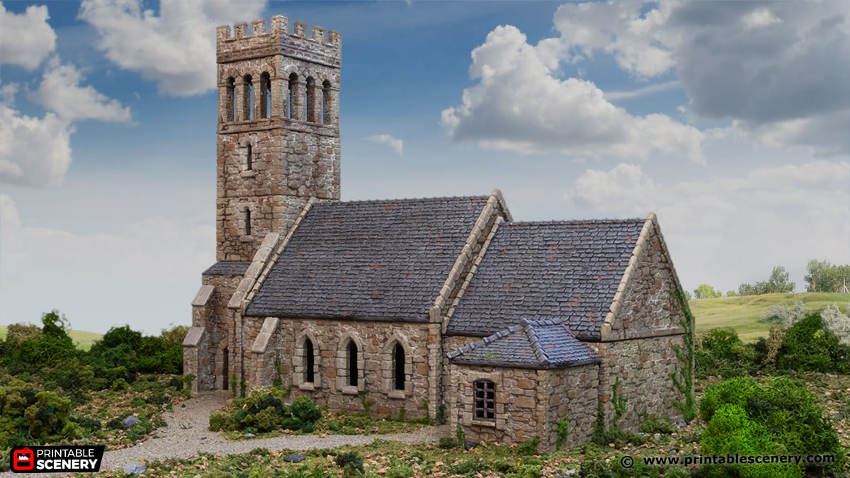Norman Church - Printable Scenery