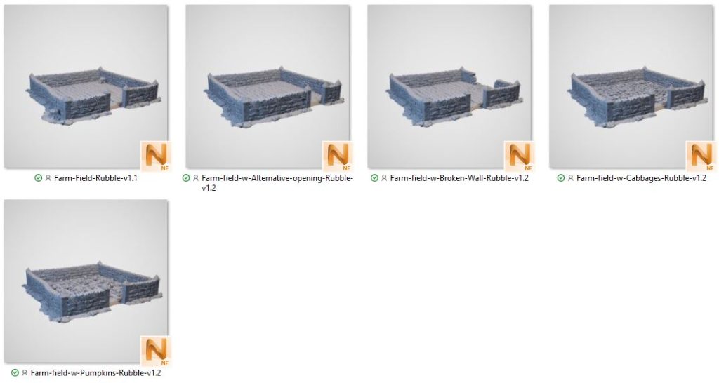 Farm Fields - Printable Scenery