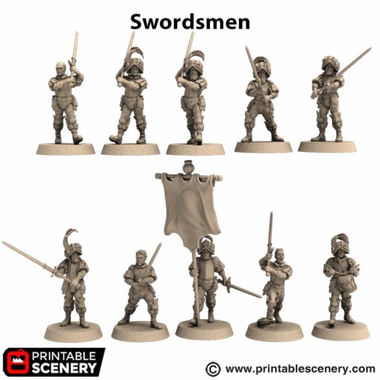 Empire Swordsmen - Printable Scenery
