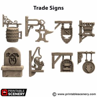Trade Signs - Printable Scenery