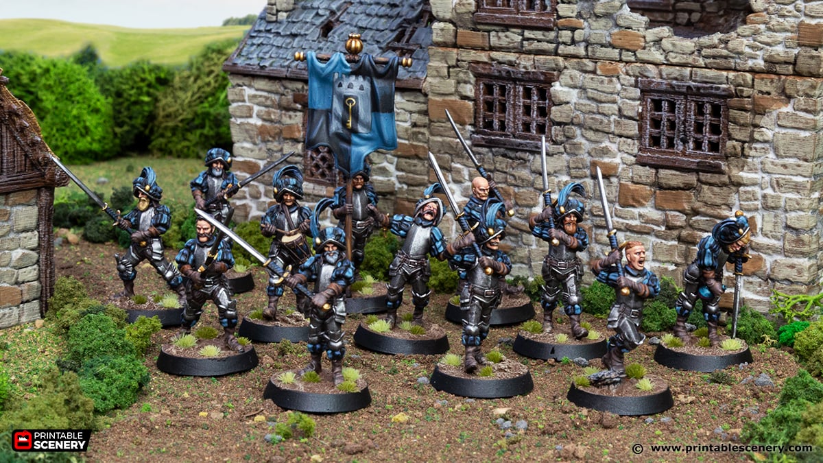 Empire Swordsmen - Printable Scenery