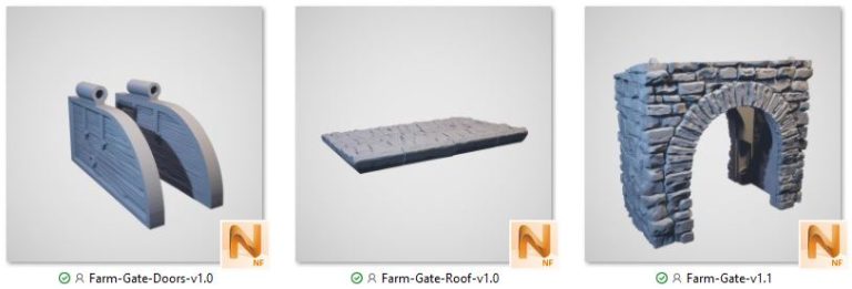 Farm Gate - Printable Scenery