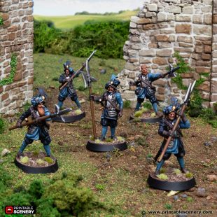 Kings Guard and Freeguild - Printable Scenery