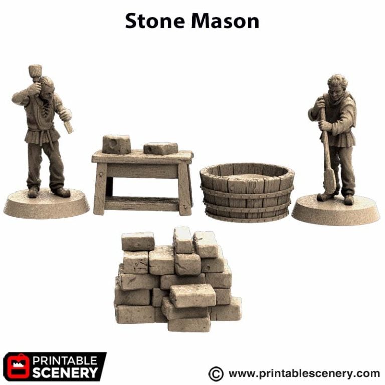 Stone Mason - Printable Scenery
