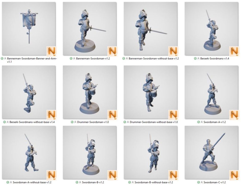 Empire Swordsmen - Printable Scenery