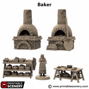 Baker - Printable Scenery