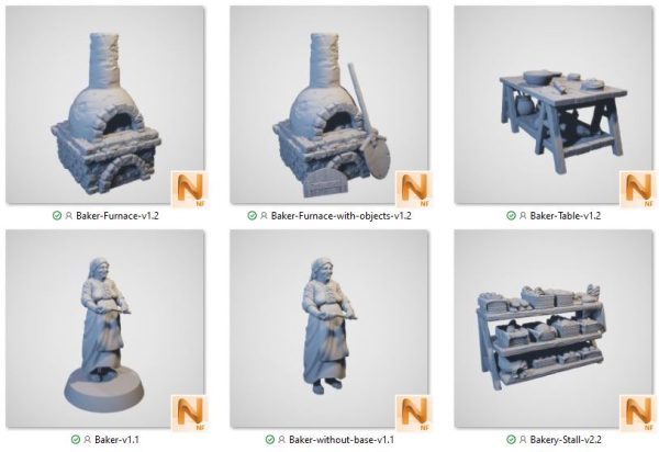 Baker - Printable Scenery