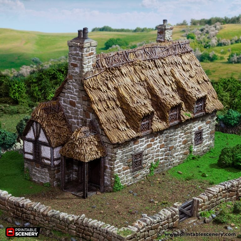 Country Manor - Printable Scenery