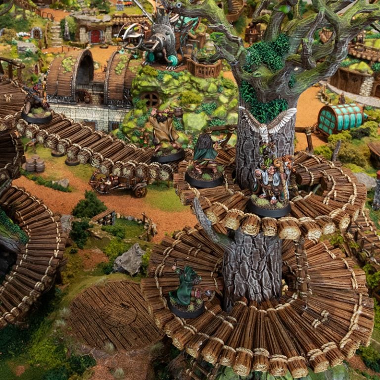 Rise of the Halflings on display - Printable Scenery