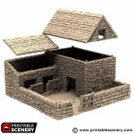 Farm Pig Pen - Printable Scenery
