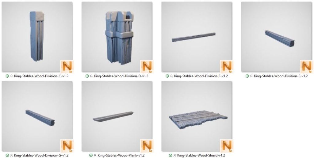 King Stables Printable Scenery