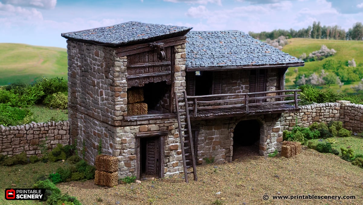 King Stables Printable Scenery