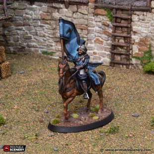 Mounted Fusiliers and Crossbowmen - Printable Scenery