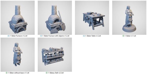 Baker - Printable Scenery