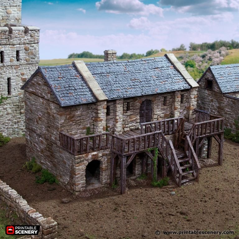 Black Rock Barracks Printable Scenery