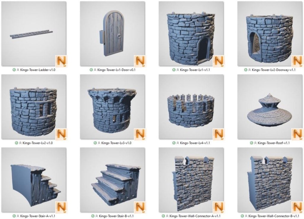 Kings Round Tower Printable Scenery