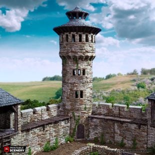 Kings Round Tower Printable Scenery