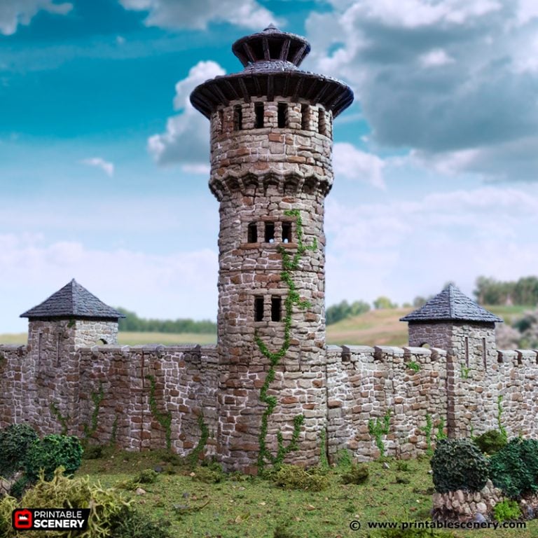 Kings Round Tower Printable Scenery